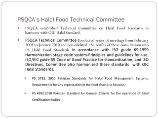 Role of psqca in halal food standardization | PPT