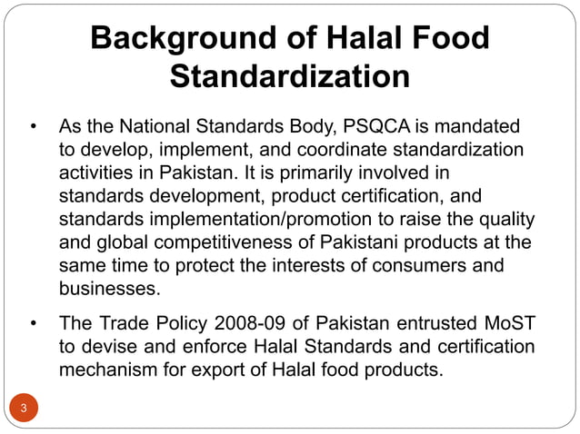 Role of PSQCA in Halal Food Standardization | PPTX | Food Industry ...