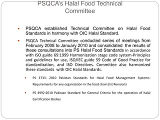 Role of PSQCA in Halal Food Standardization | PPTX