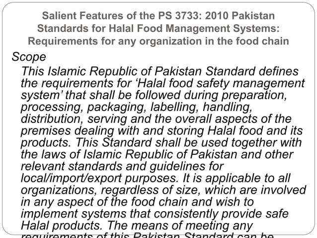 Role of PSQCA in Halal Food Standardization | PPTX | Food Industry ...