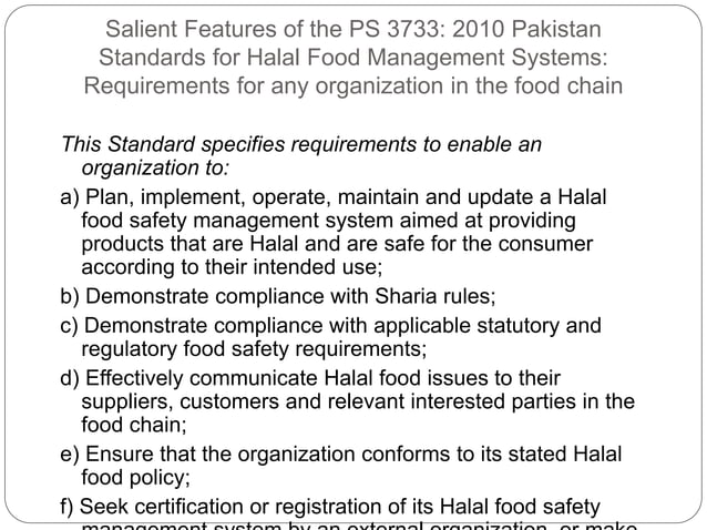 Role of PSQCA in Halal Food Standardization | PPTX | Food Industry ...
