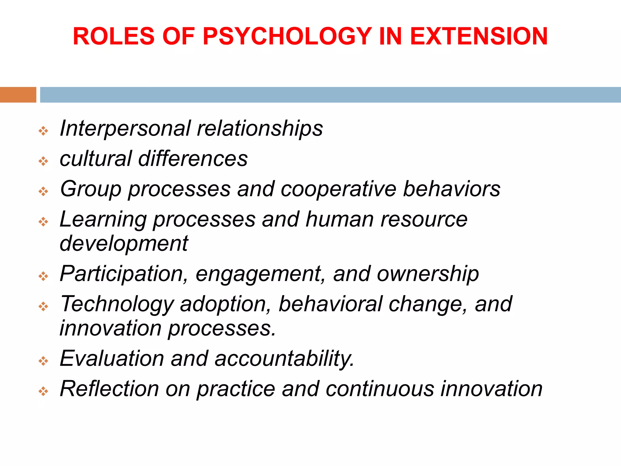 Role of psychology | PPTX
