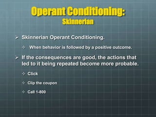 Operant Conditioning and Psychoanalytic Tactics in Advertising: B.F ...