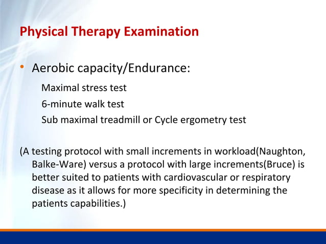 Role of Physiotherapist in exercise testing and exercise prescription ...