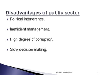 Role of public and private sector | PPTX