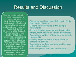 Role of public distribution system in rural area | PPTX