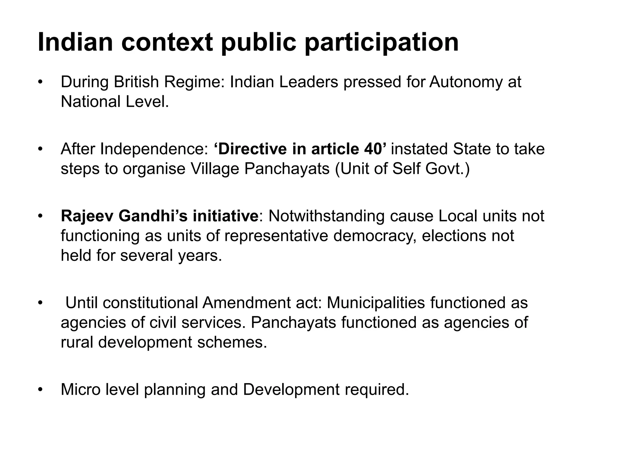 Role of public participation | PPTX