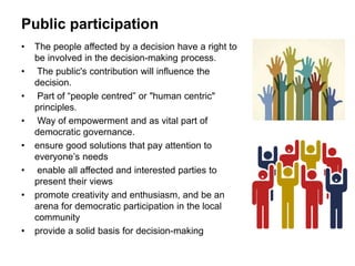 Role of public participation | PPTX