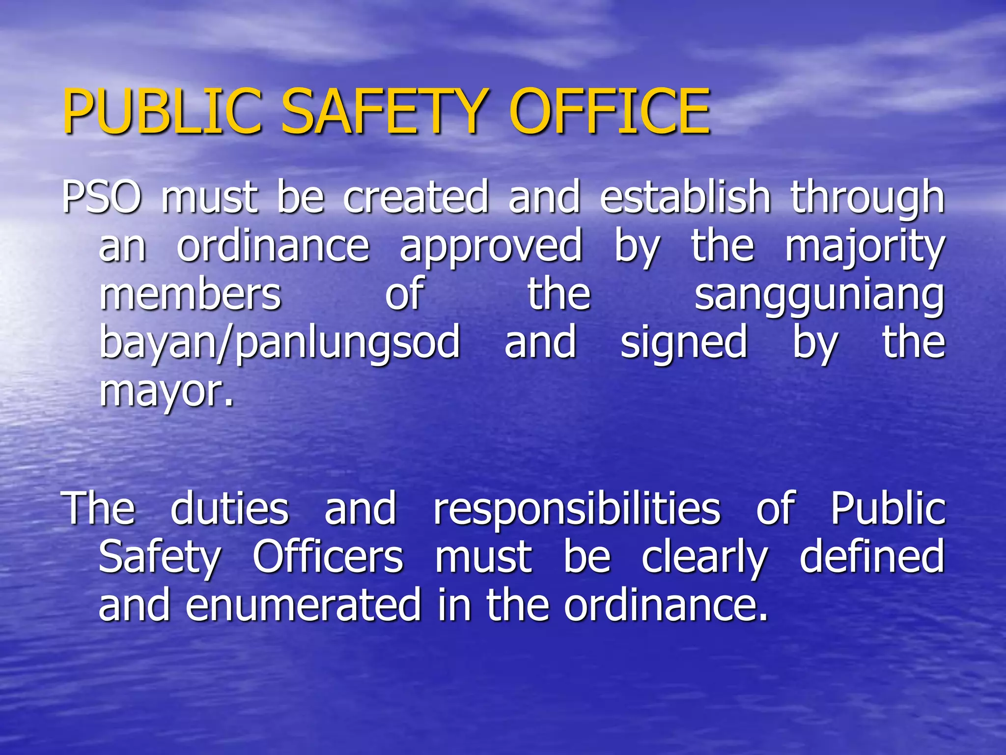 Role of public safety officer | PDF