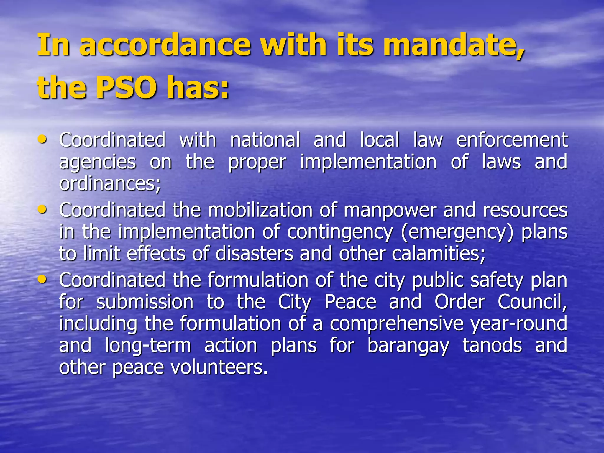 Role of public safety officer | PDF