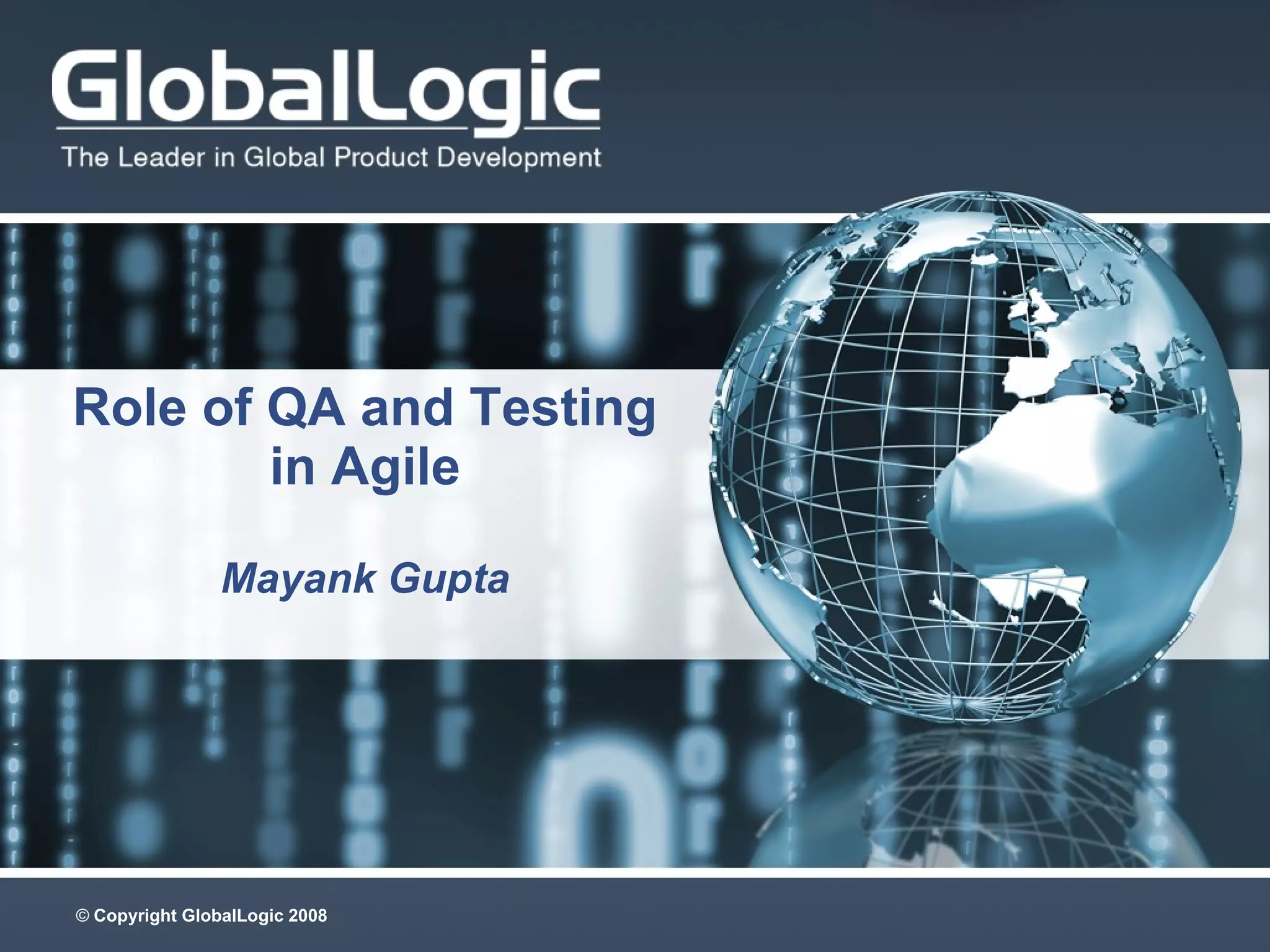 Role Of Qa And Testing In Agile 1225221397167302 8 Ppt