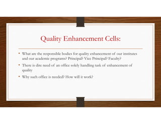 Role of qe cs in public sector colleges | PPT