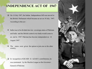 ROLE OF QUAID-E- AZAM IN PAKISTAN MOVEMENT.pptx