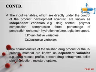 Role of quality by design (qb d) in quality assurance of pharmaceutical ...
