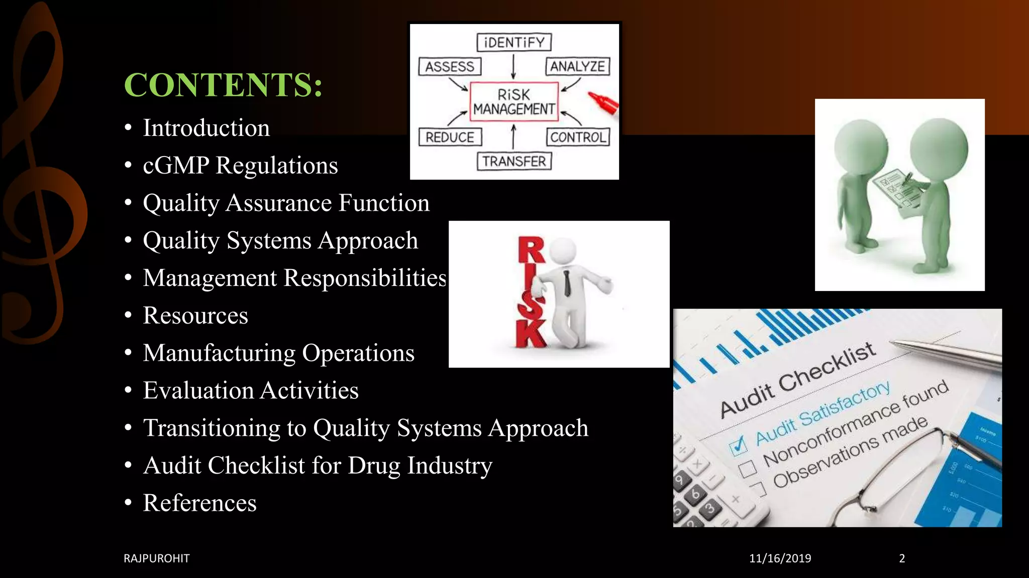 Role of quality system and audits in pharmamaceutical | PPTX