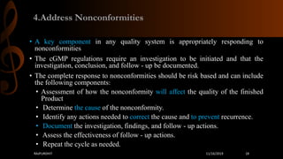 Role of quality system and audits in pharmamaceutical | PPTX