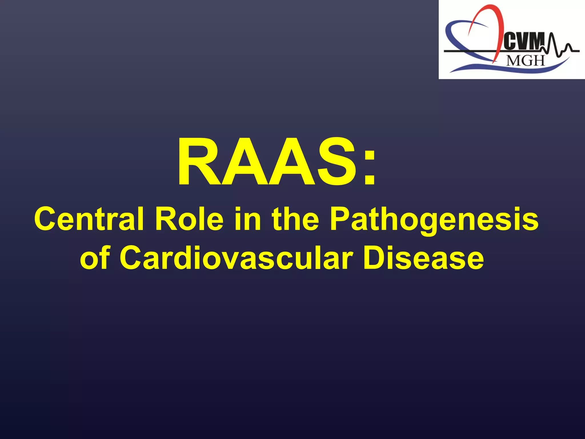 Role of raas inhibition in management of hypertension | PPT