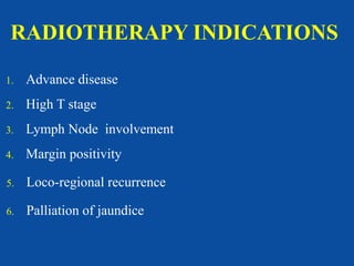 Role of chemotherapy and radiotherapy in Ca gall bladder | PPTX