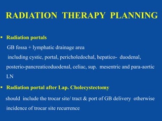 Role of chemotherapy and radiotherapy in Ca gall bladder | PPTX