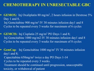 Role of chemotherapy and radiotherapy in Ca gall bladder | PPTX