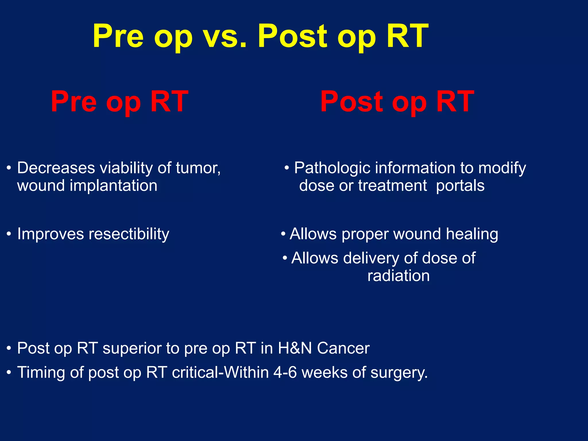 Role of radiotherapy and chemotherapy in oral cavity cancer | PPTX