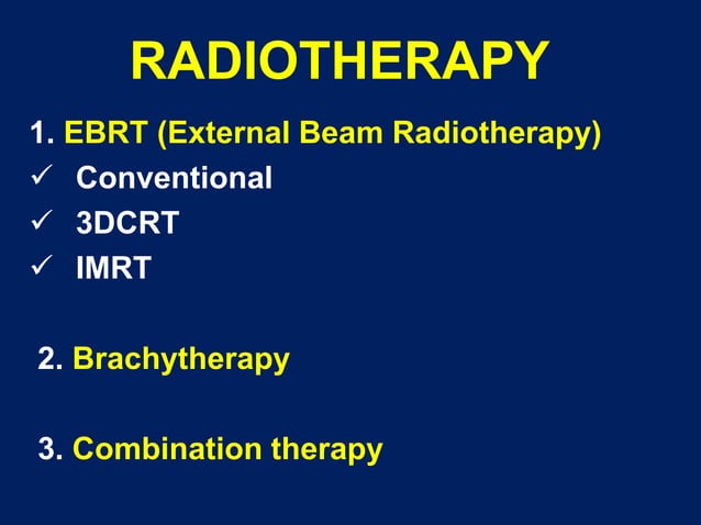 Role of radiotherapy and chemotherapy in oral cavity cancer | PPTX ...