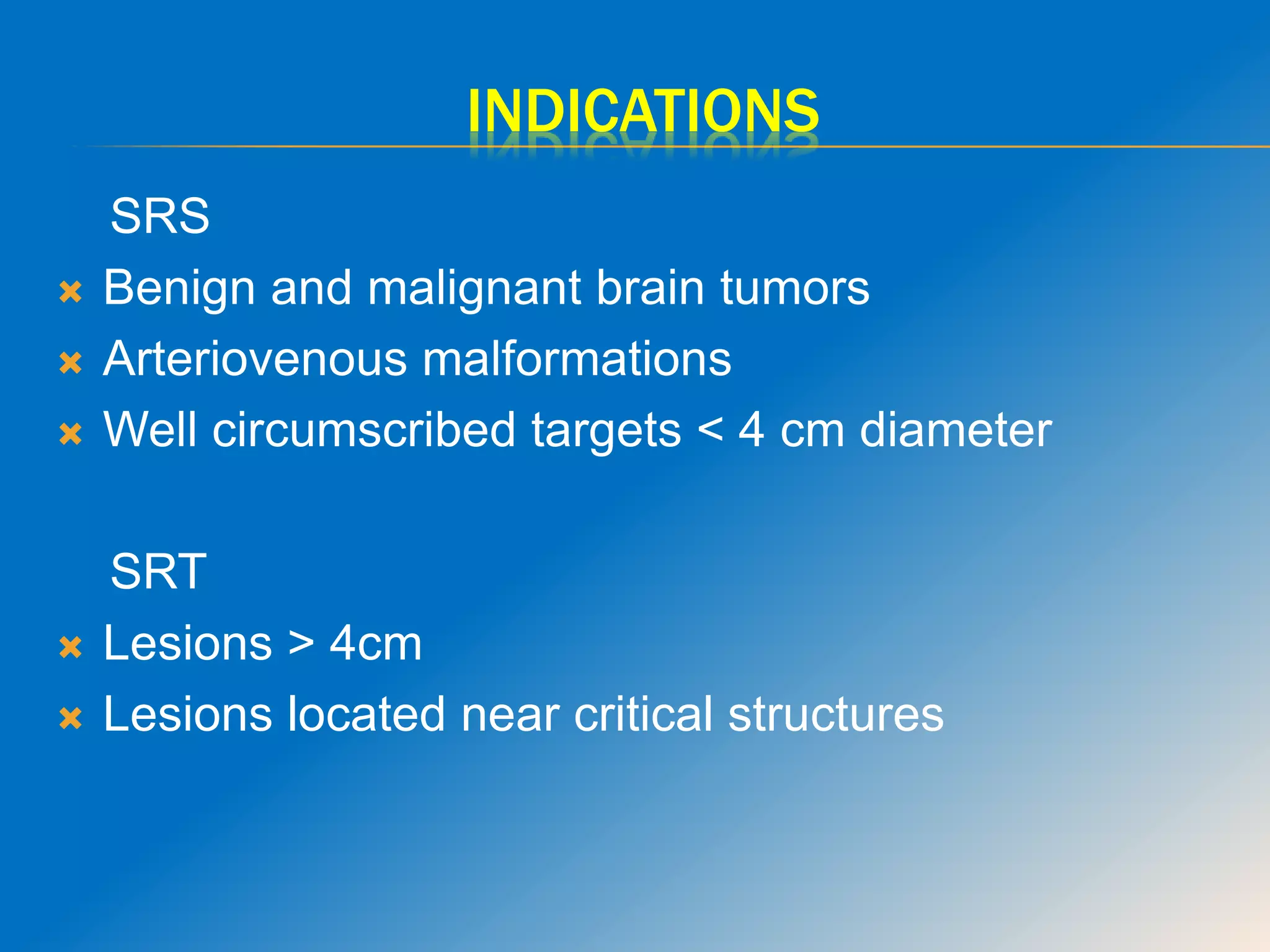 Role of radiotherapy in brain tumours | PPTX