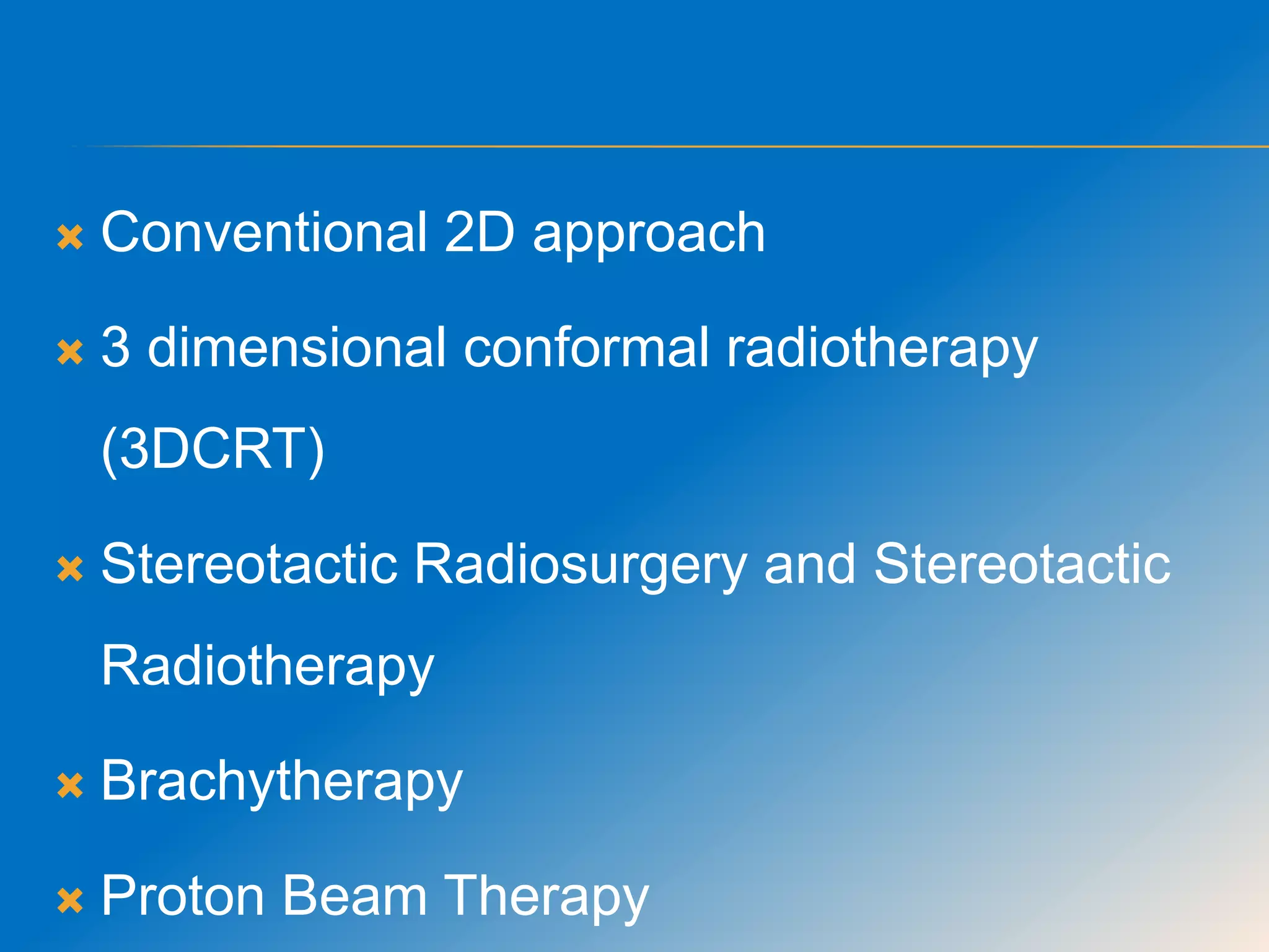 Role of radiotherapy in brain tumours | PPTX