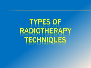 Role of radiotherapy in brain tumours | PPTX