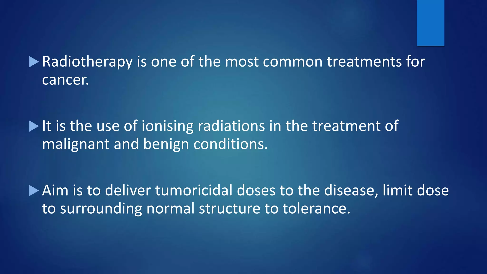Role of radiotherapy in oral ca ppt for csm | PPTX