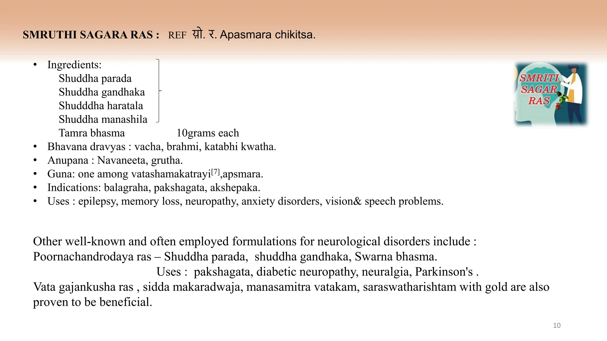 ROLE OF RASAOUSHADIS IN MANAGEMENT OF NEUROLOGICAL DISORDERS.pptx