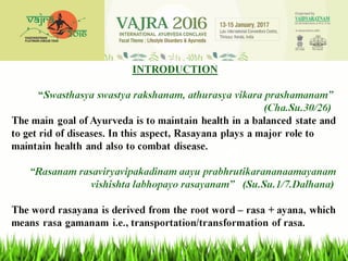 Role of Rasayana in Netra Roga | PPT