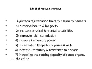 ROLE OF RASAYAN IN PREVENTION & DELAYING PROGRESSION.pptx