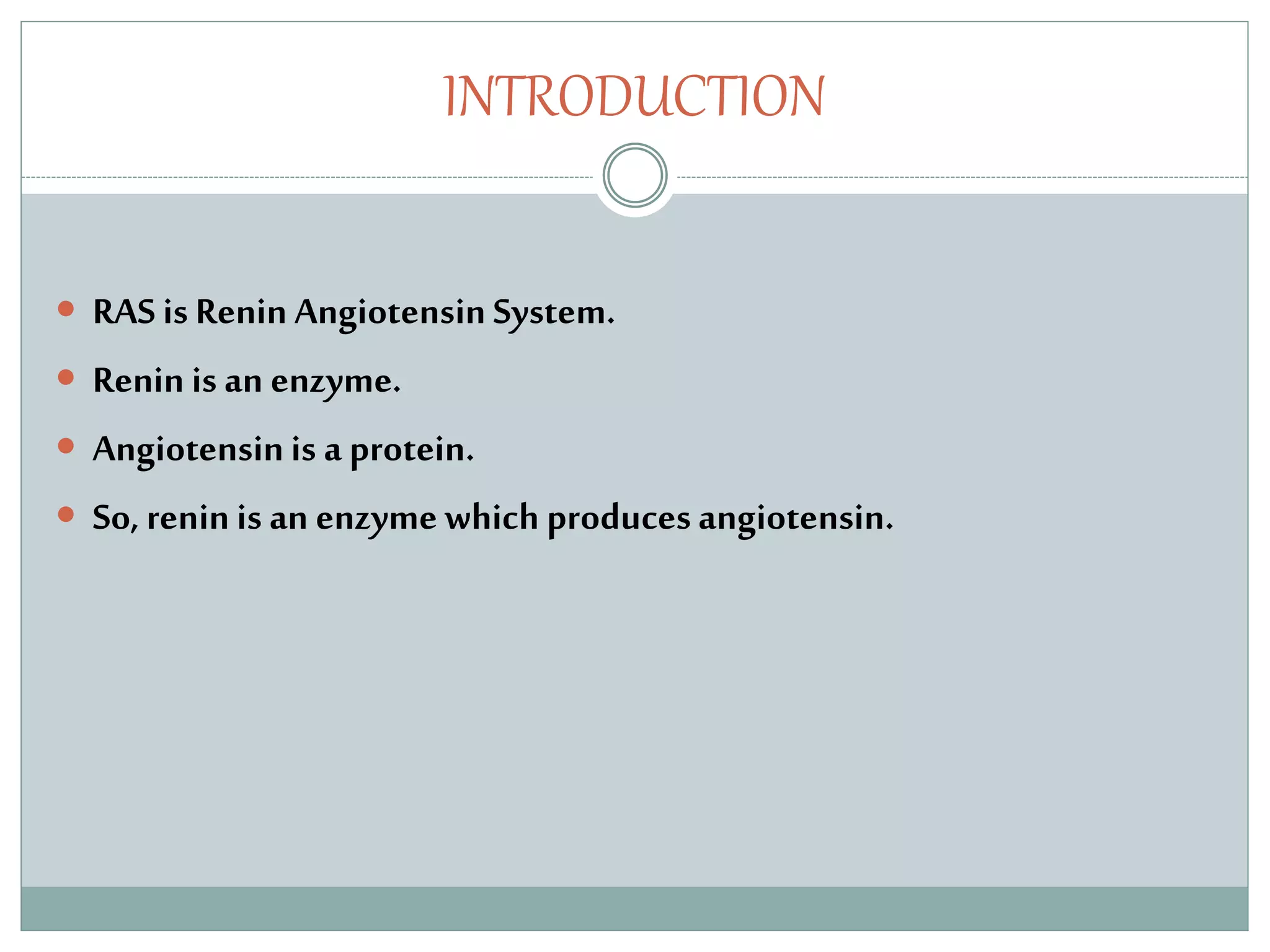 Role of RAS in Kidney | PPT