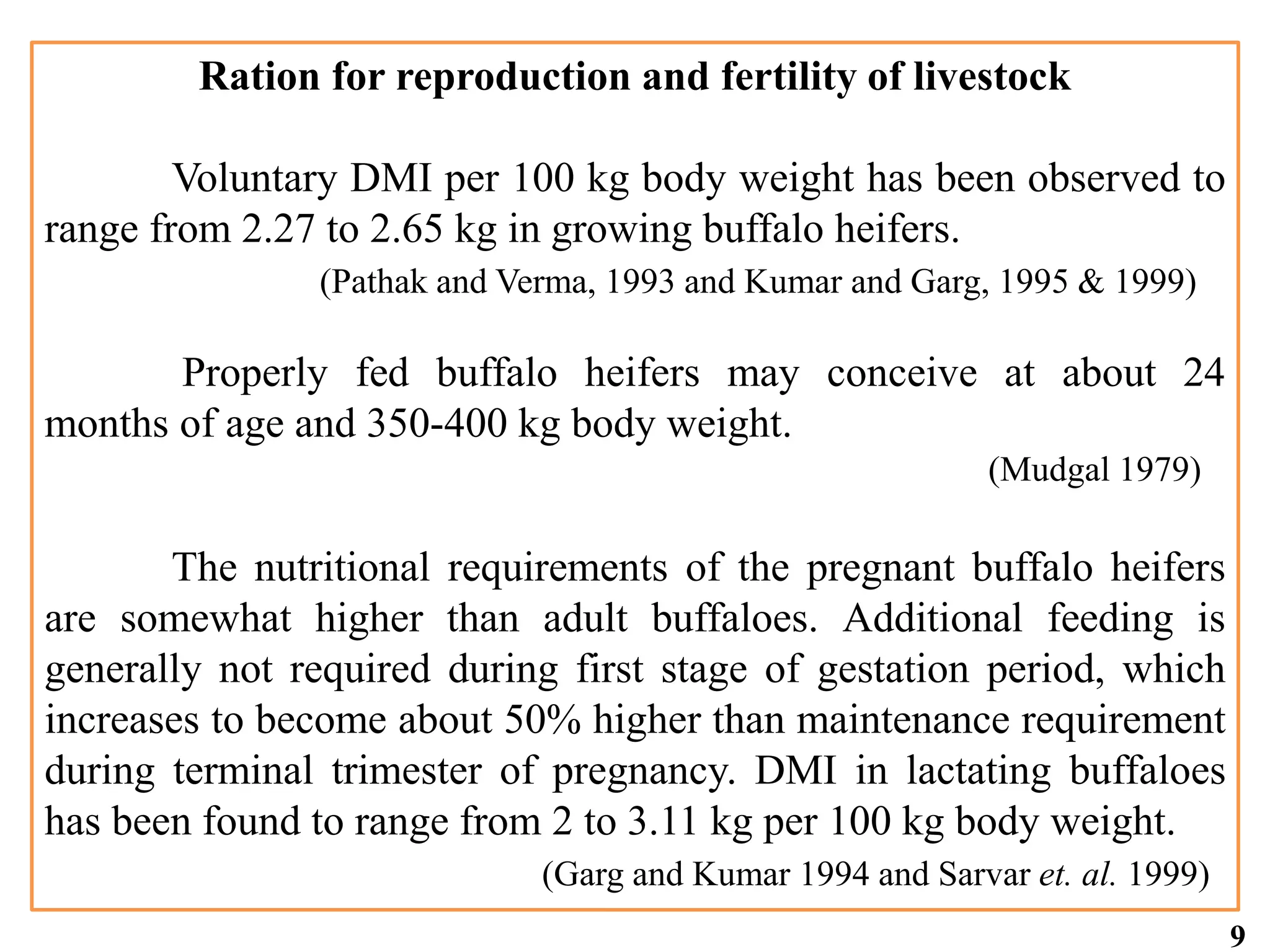 Role of ration in management of bovine fertility | PPTX