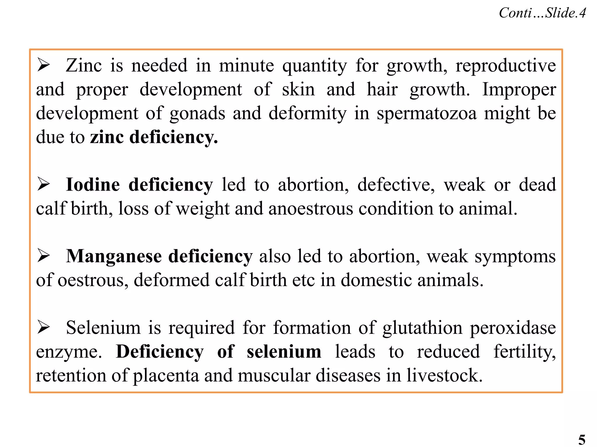 Role of ration in management of bovine fertility | PPTX