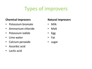 Role of raw materials bakery | PPTX