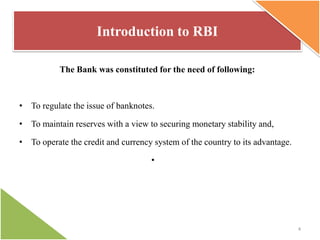 Role of rbi as a regulator | PPTX