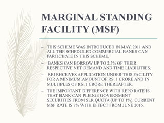 Role of rbi in controlling money supply in india | PPTX