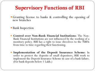 Role of rbi in indian economy | PDF