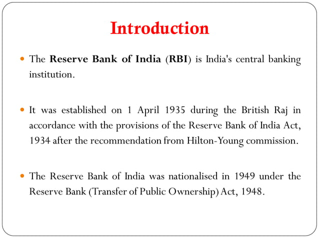 Role of rbi in indian economy | PDF | Currencies | Economy