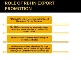 Role of rbi in the mgmt of forex mkt in india | PPTX