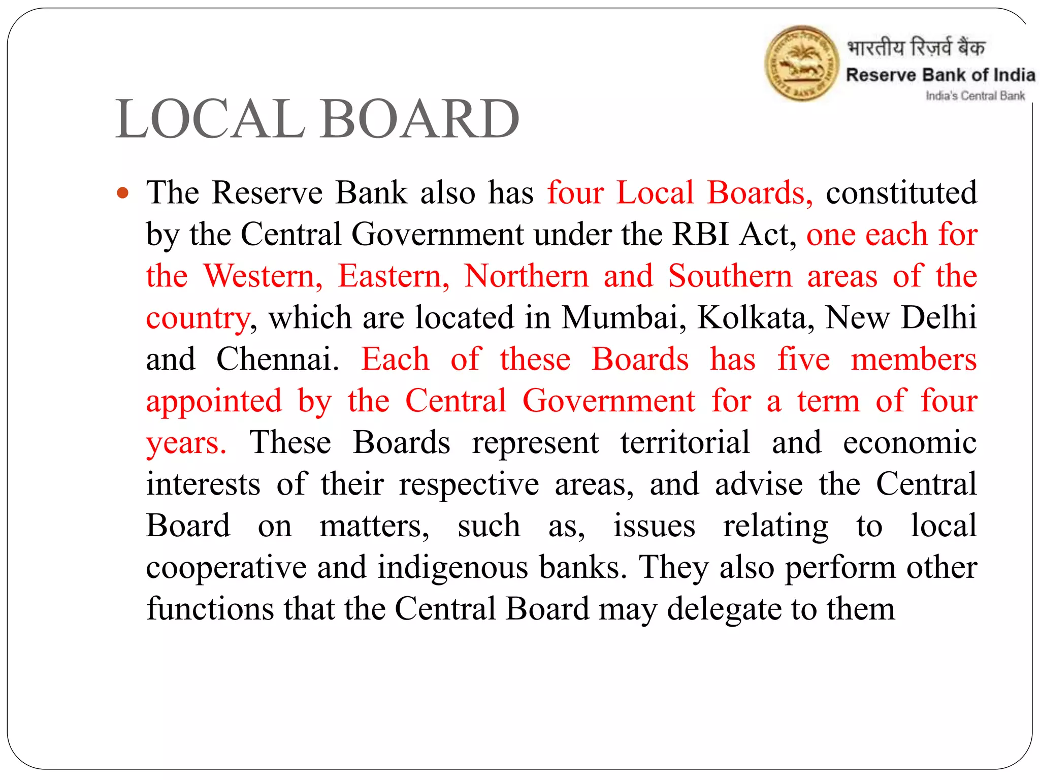 Role of rbi seminar ppt | PPT