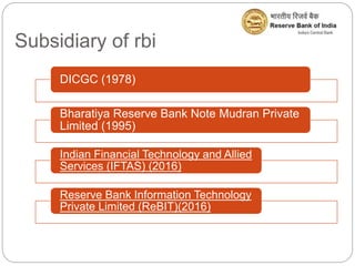 Role of rbi seminar ppt | PPT