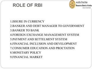 Role of rbi seminar ppt | PPT