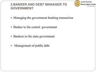 Role of rbi seminar ppt | PPT