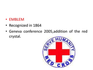 Role of red cross in disaster management | PPTX