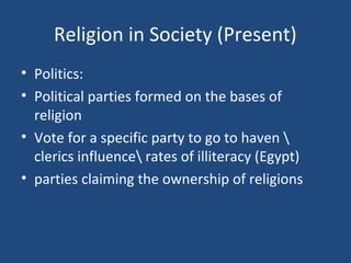 Role of religion in society and humanitarian action | PPT