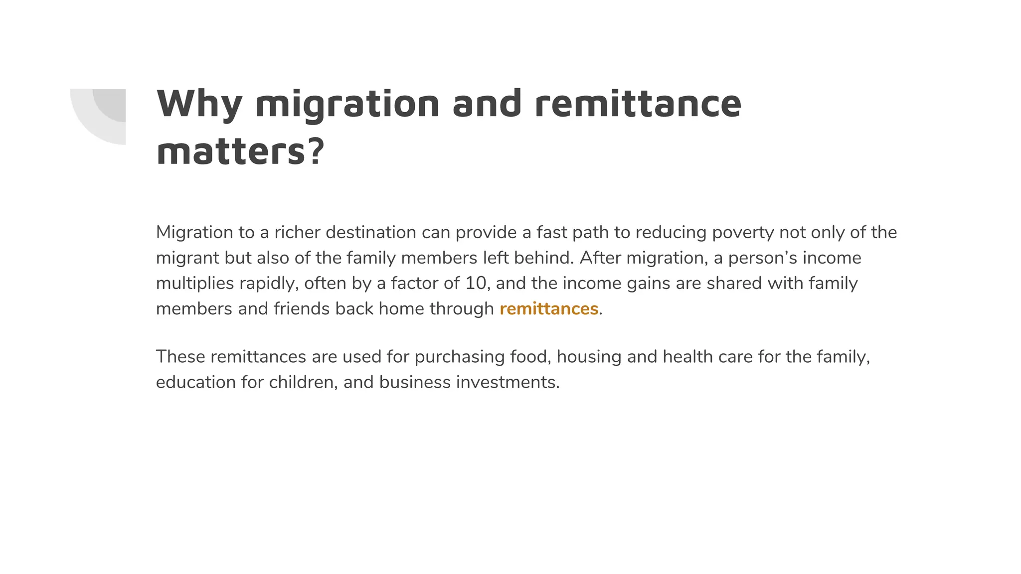 Role of remittance in development | PPTX
