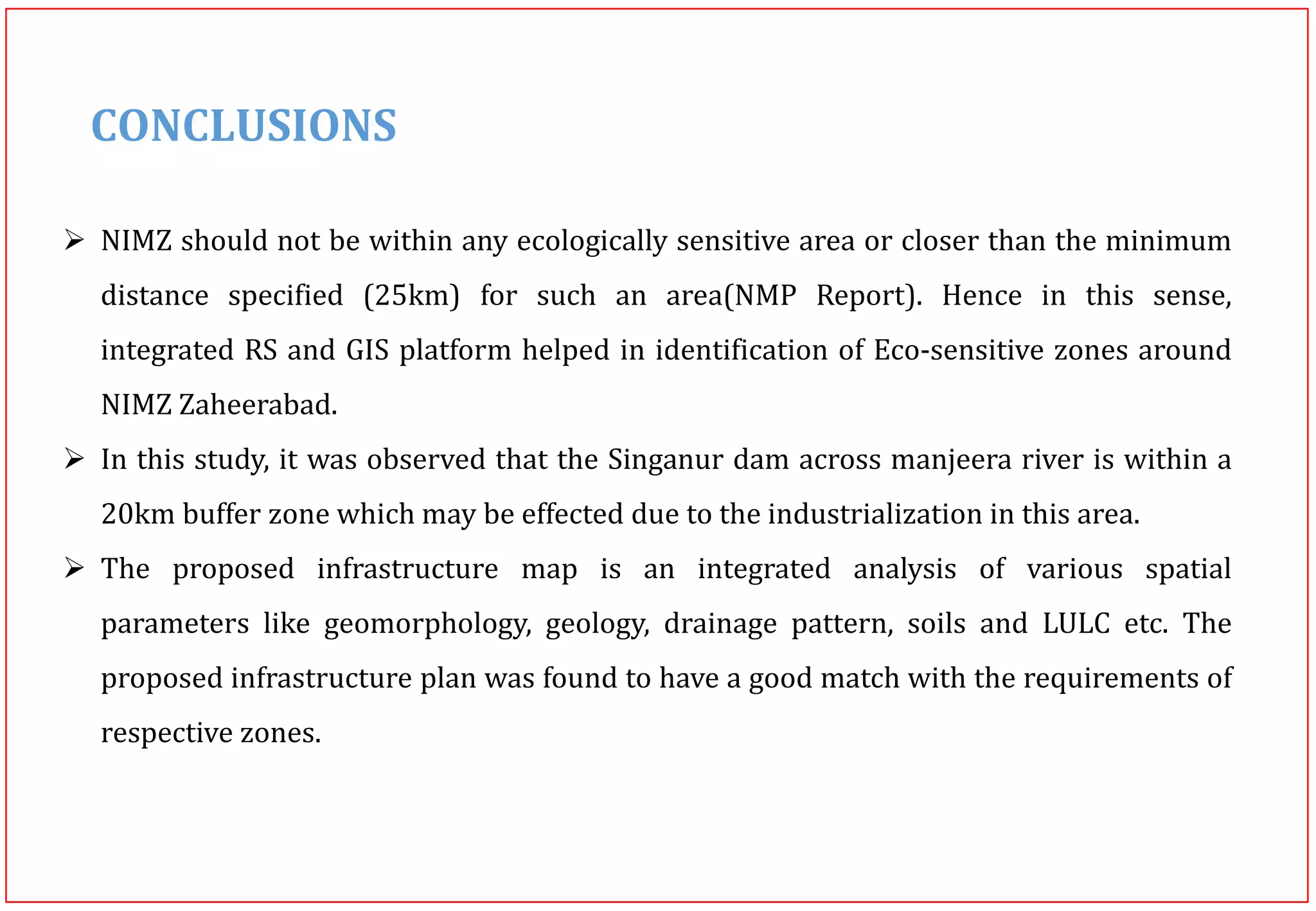 Role of remote sensing and gis in infrastructural plan and identifying ...